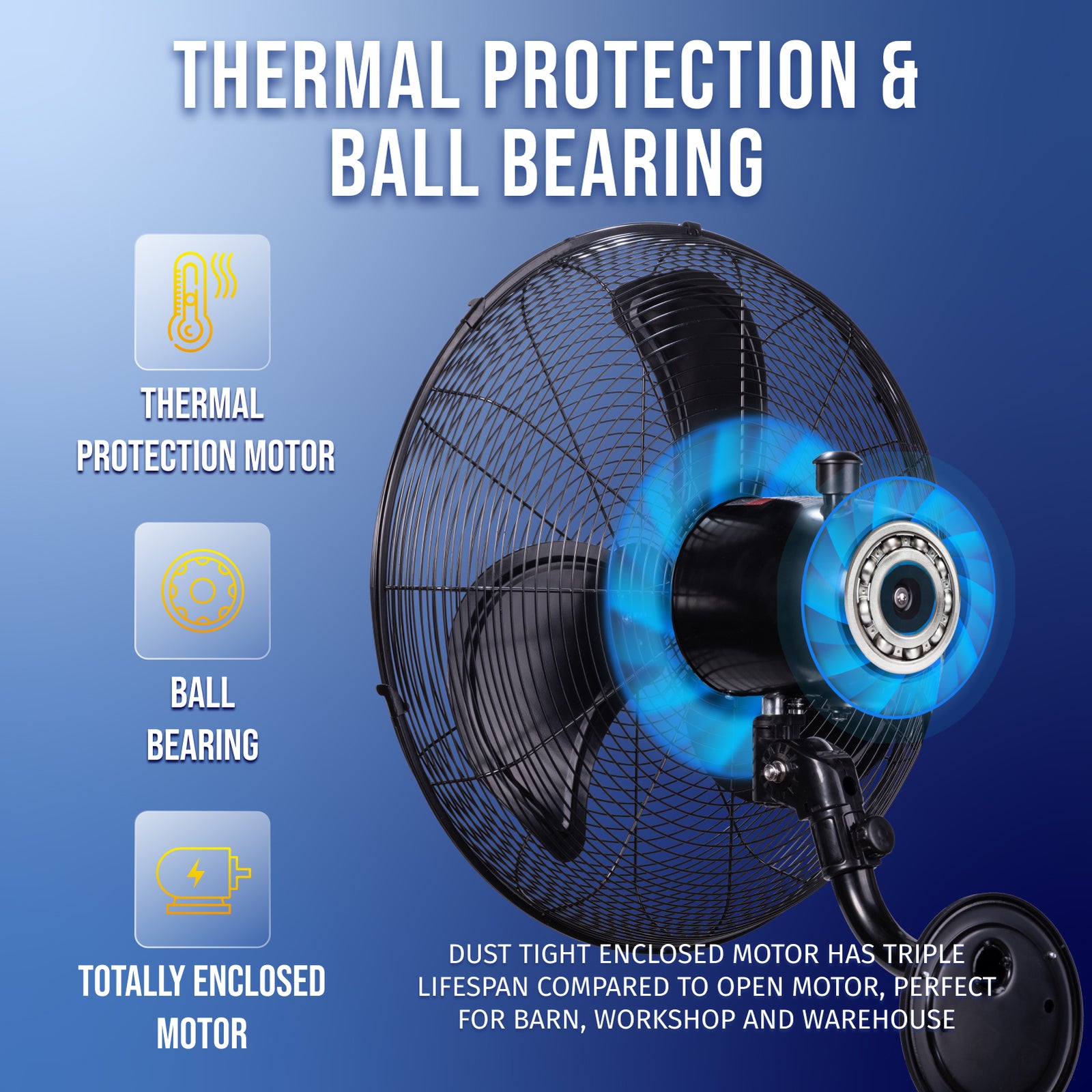 Tornado 20 Inch Pro Series High Velocity Oscillating Waterproof Outdoo